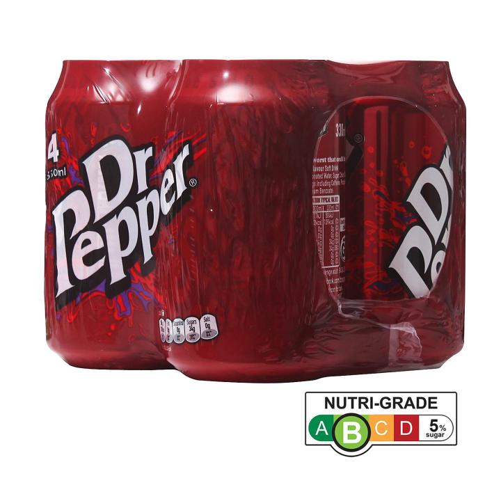 Dr Pepper Regular (4 x 330ML) | Lazada Singapore