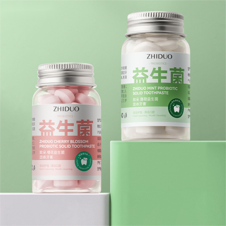 Ileana Shop Probiotics Solid Toothpaste Chewable Portable Travel Remove ...