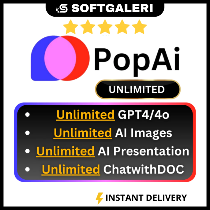 ⚡𝘾𝙃𝙀𝘼𝙋𝙀𝙎𝙏⚡POPAI PRO UNLIMITED PLAN - UNLIMITED GPT4 & 4o / Ultimate ...