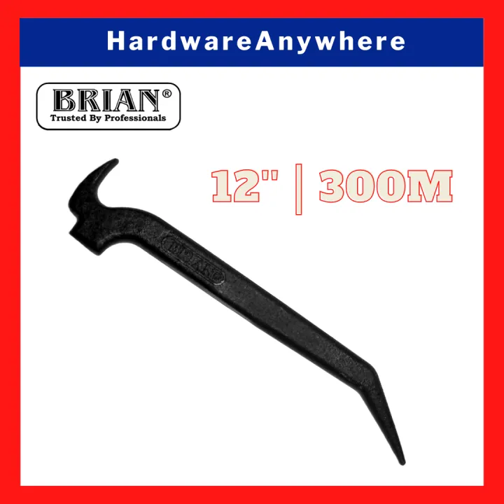 BRIAN Black Hammer / Curved Point Hammer / Framing Hammer [12'' | 300mm ...
