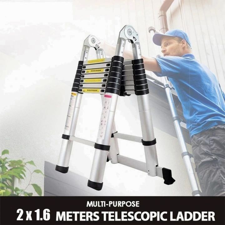 【3 Year Warranty】13FT 17FT Telescopic Multi-Purpose Aluminum Double ...