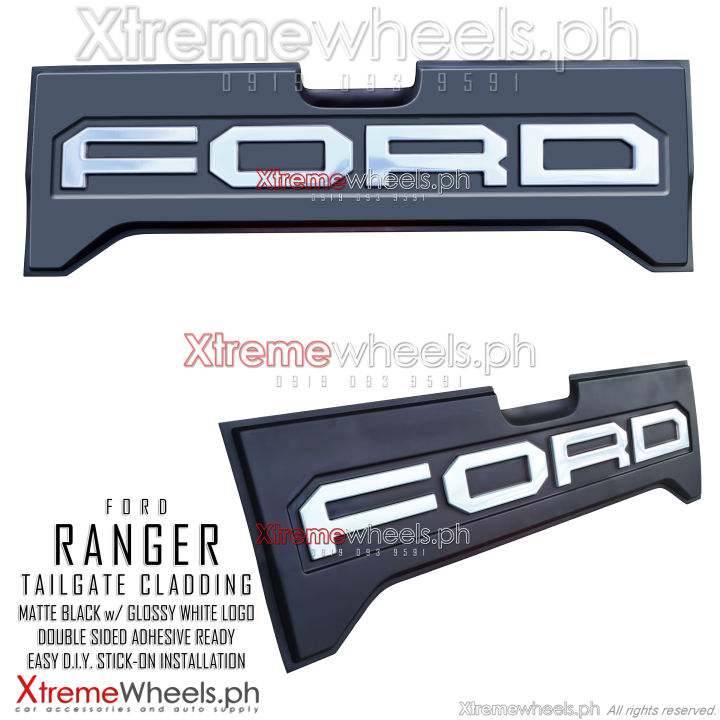 Ford Ranger 2023-2024 Rear Bumper Tail Gate Cover / Cladding Matte ...