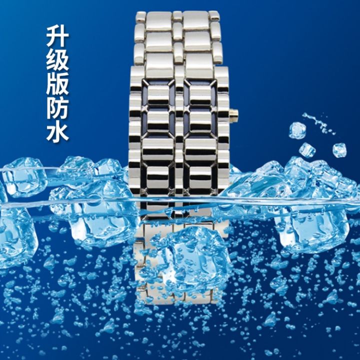 Korean LED Lava Bracelet Watch Couple Korean Chain Watch Mixed Volcano ...