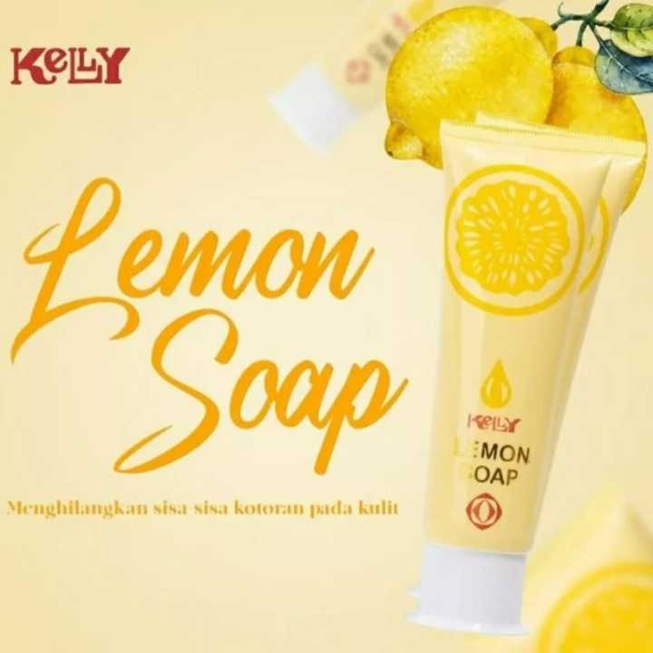 Kelly Lemon Soap - Sabun Muka Kelly Lemon 25GR/sabun pembersih muka ...