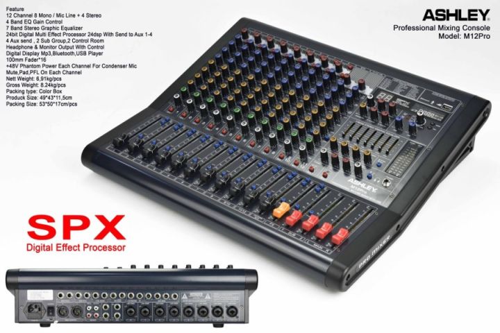 Mixer Ashley M12PRO M12 PRO MIKSER ASHLEY M12 PRO Digital effect ...