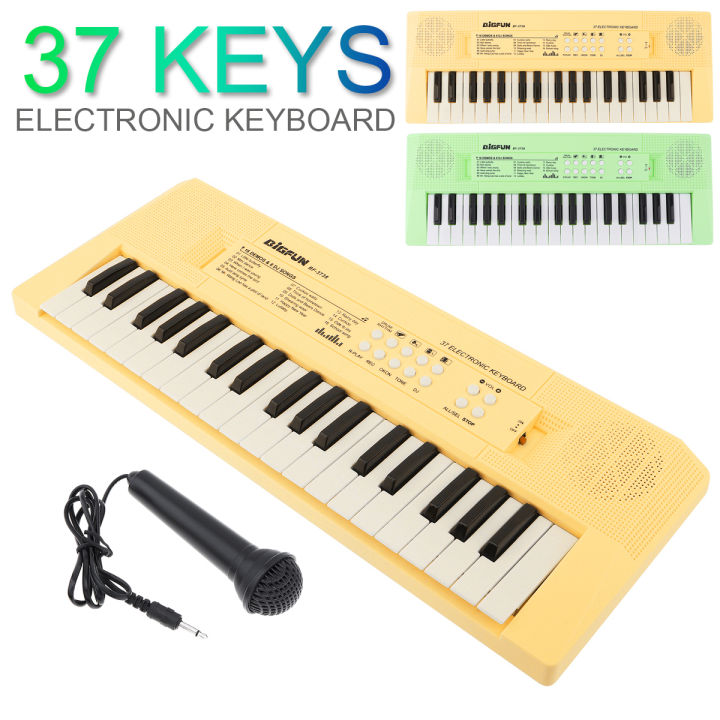 37 Keys Digital Music Electronic Keyboard Piano Mic Kids Learning Toy ...