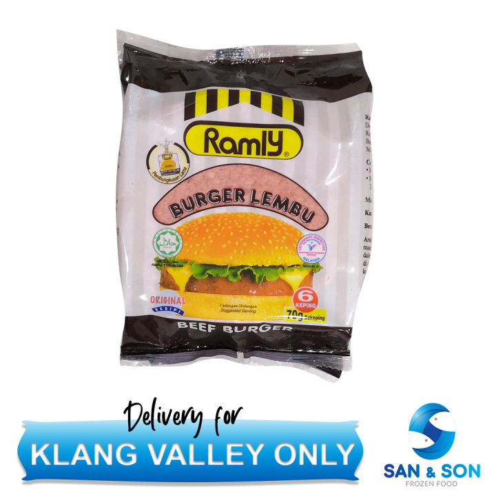 RAMLY BURGER LEMBU 70GM San and Son Frozen San&Son | Lazada