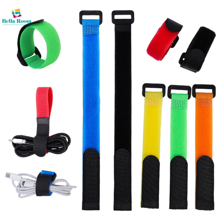 【Bella Room】 20/30cm Resuable Reverse Buckle Strap Self-adhesive Nylon ...