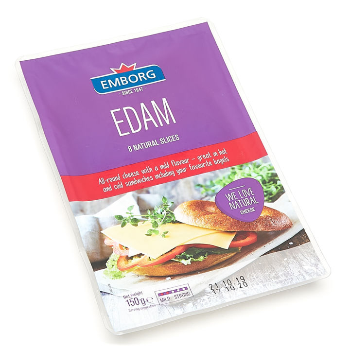 Emborg Edam 8 Natural Slices Cheese 150g | Lazada PH