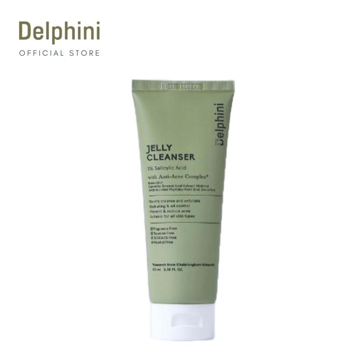 Delphini Jelly Cleanser with Anti-Acne Complex เจลล้างหน้าเนื้อเจลลี่ ...