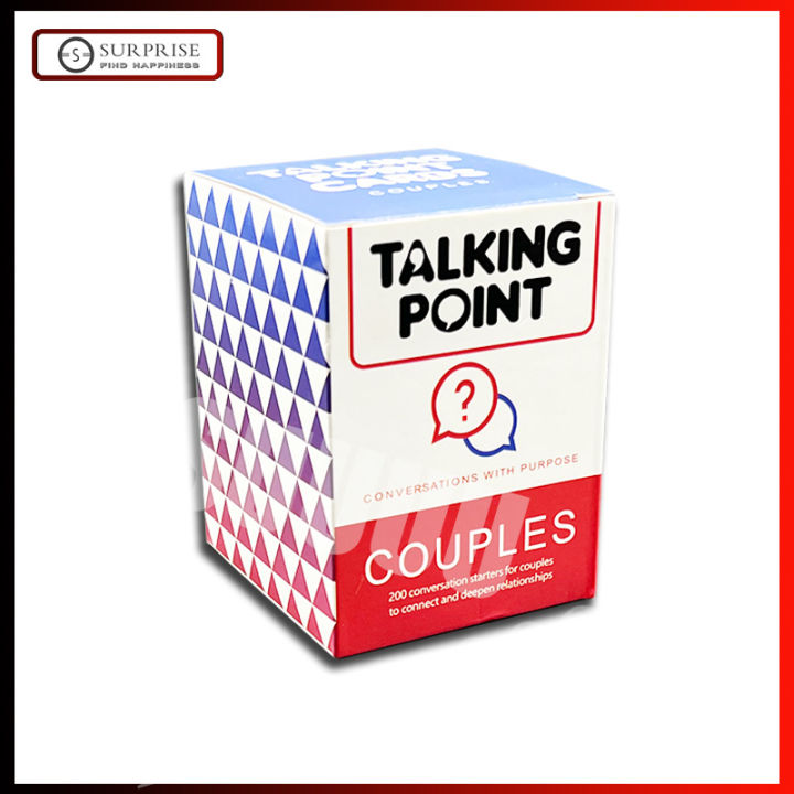 Talking Point Cards COUPLES PACK 200 Conversation Cards Board Game Card ...