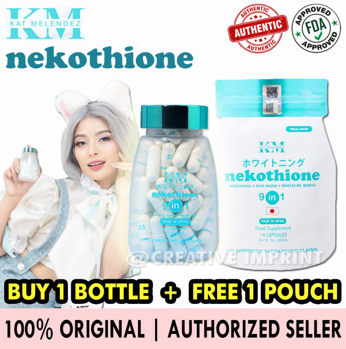 Buy 1 Take 1 Nekothione / Neko Cee by KM Kat Melendez 9in1 Glutathione Whitening Anti-Aging ...