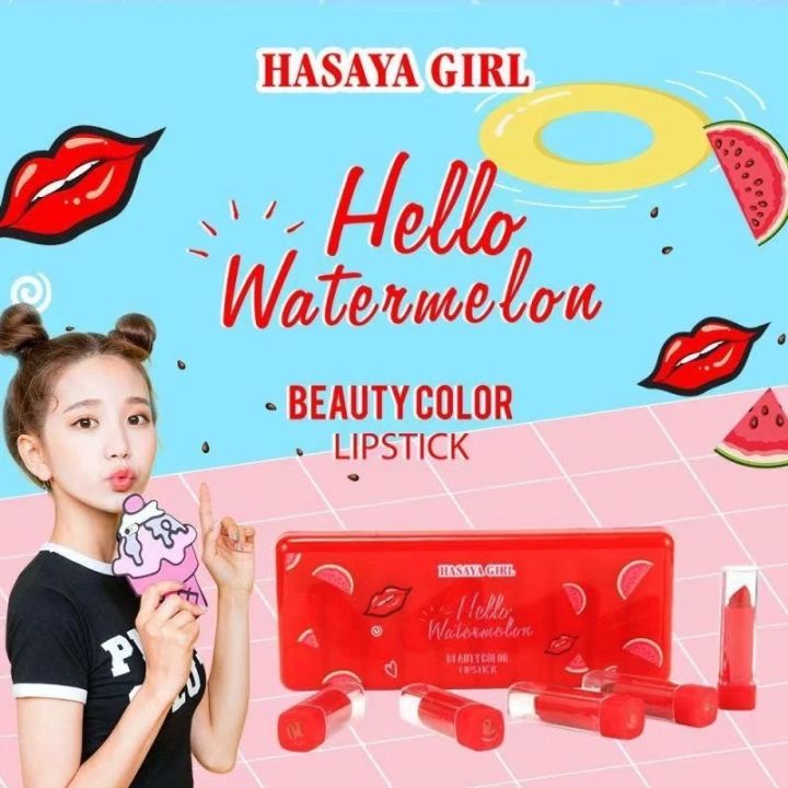 Hasaya Girl 10in1 Watermelon Matte Lipstick | Lazada PH