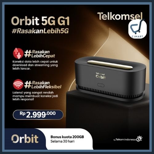 Telkomsel Orbit 5G G1 Modem WiFi 5G High Speed Free Kuota 200GB ...