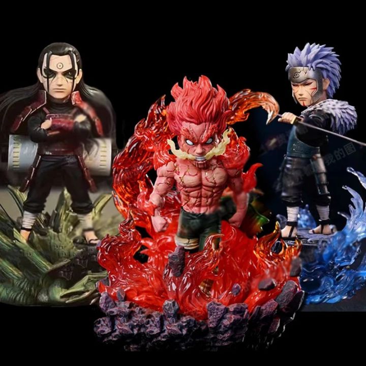 11cm Anime Naruto Figures Senju Tobirama Night Guy Senju Hashirama ...