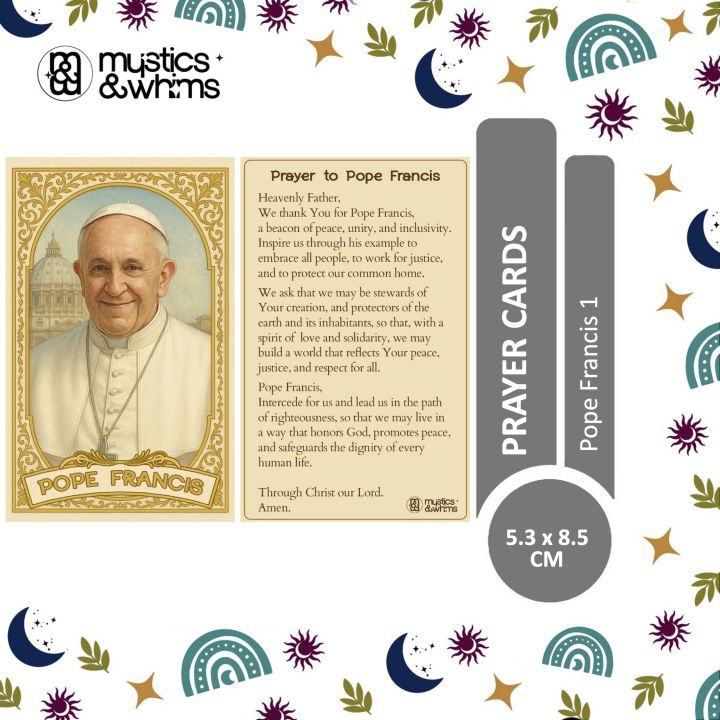 CATHOLIC PRAYER CARDS STAMPITA LAMINATED (approx 5.3cm x 8.5cm) | Lazada PH