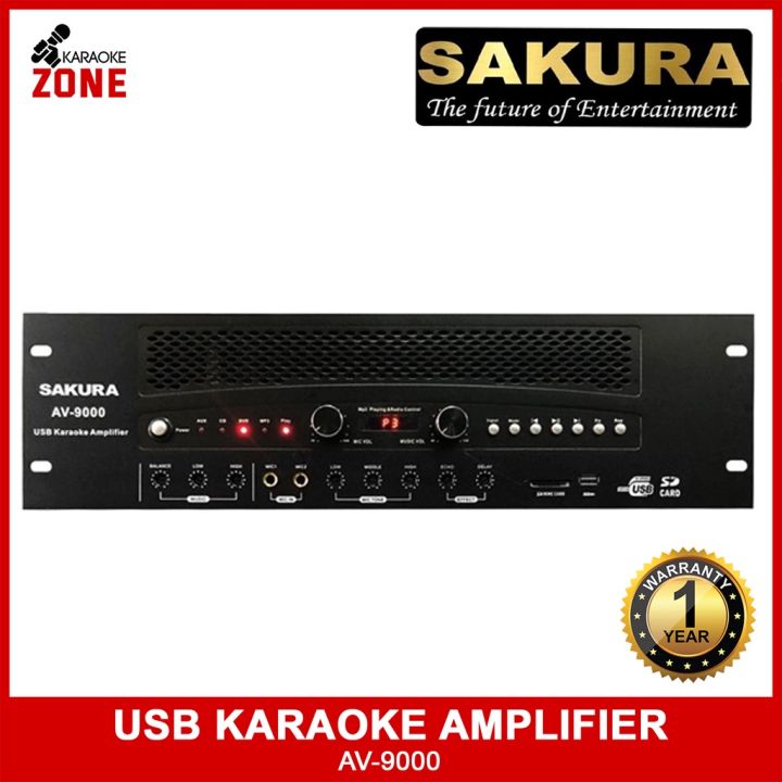 Sakura Amplifier AV 9000 // 1800W x2 Original / Sakura Amplifier with ...