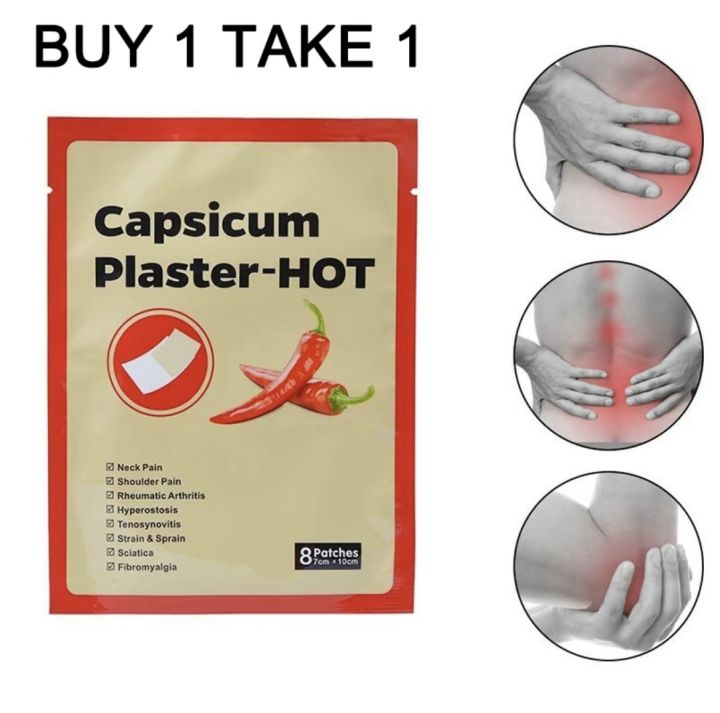[BUY 1 TAKE 1] = 16PCS 8pcs/Bag Chili hot Patch Muscle Pain Relief ...