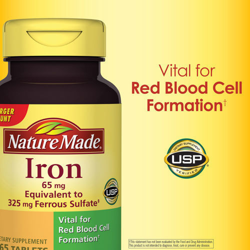 NATURE MADE IRON 65 MG 365 TABLETS | Lazada PH