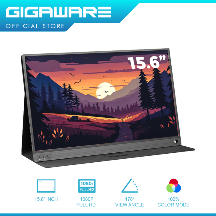 Gigaware Portable Display Monitor IPS15.6 inch V2.0 1080P Laptop ...
