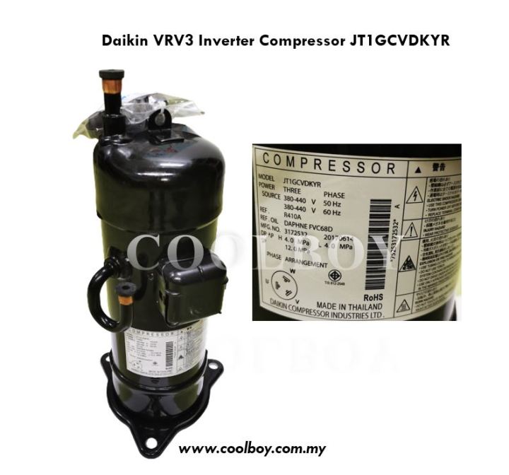 Daikin VRV3 Inverter Compressor JT1GCVDKYR D4021224 | Lazada
