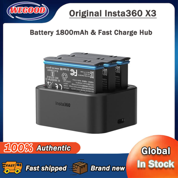 Original Insta360 X3 Battery 1800mAh Fast Charge Hub For Insta 360 One ...