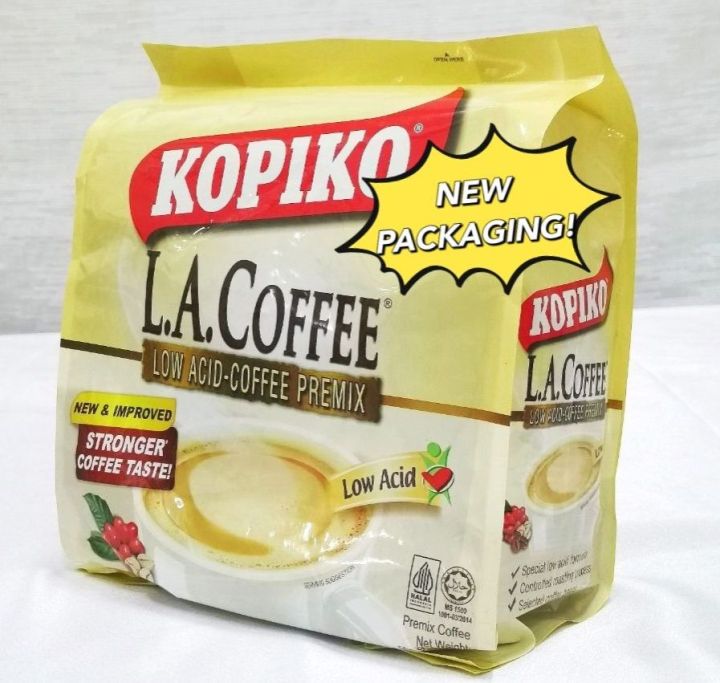 Kopiko L.A. Coffee Low Acid Coffee Premix / Macchiato / Latte / Kaw ...