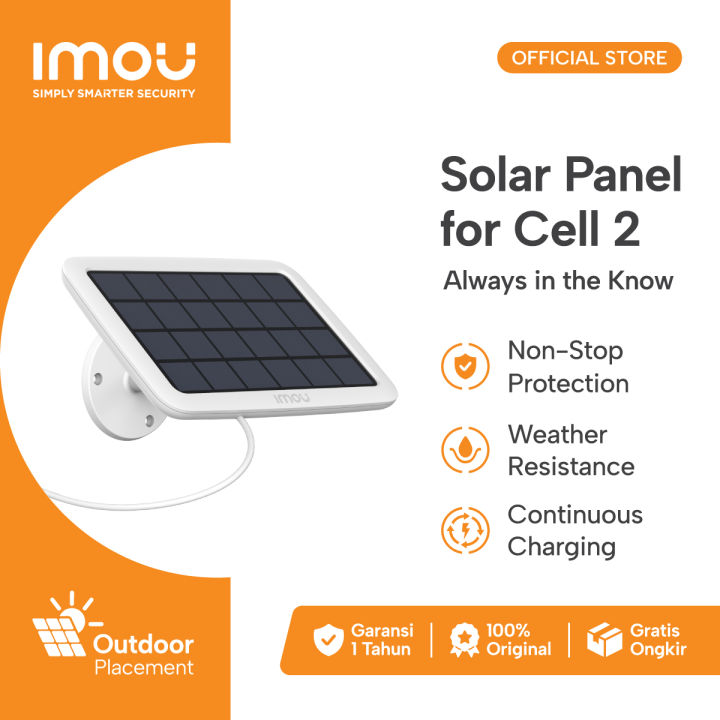 Imou Solar Panel for Cell 2 and Cell Go Panel Surya untuk Kamera Imou ...