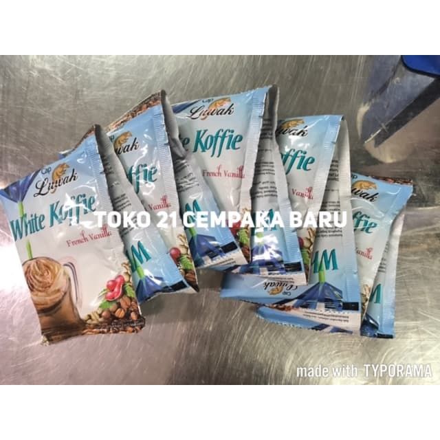 Luwak White Koffie Rasa French Vanilla 1 Renceng isi 10 Sachet | Kopi ...