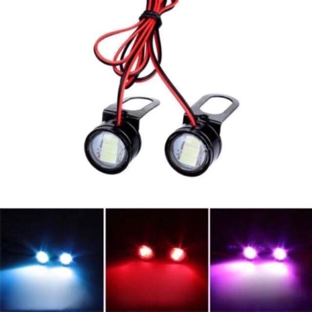 COD 1 pair Blinker Motorcycle Eagle Eye LED Light W/Bracket LED24 ...