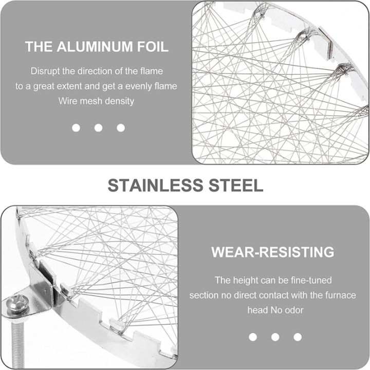 Metal Brackets Gas Stove Diffuser Stainless Steel Mesh Diffuser Plate ...