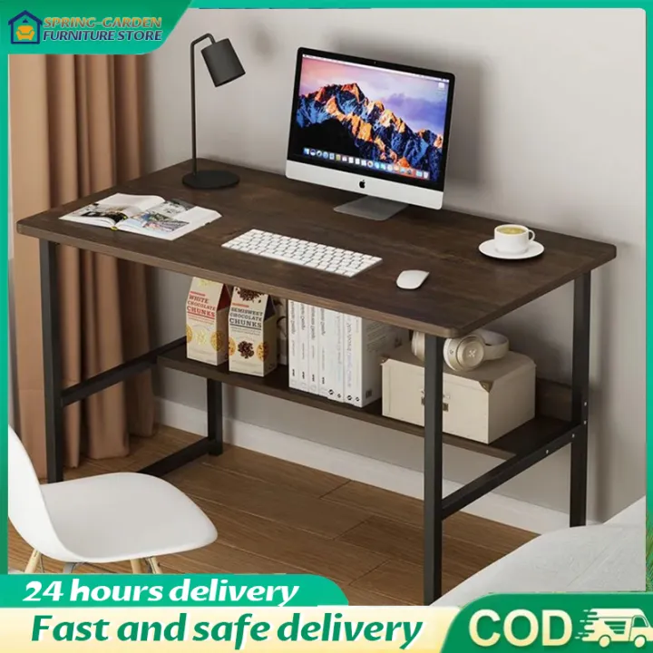 2025 table New Family 120CM Computer Desk Study Table Double Layer Desk Table Student Table ...