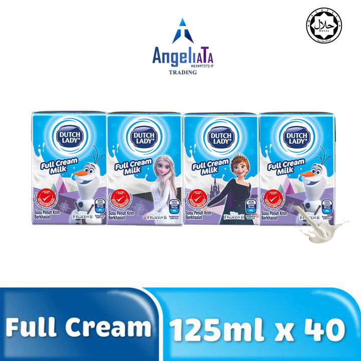 🥛Dutch Lady Milky Disney Frozen Full Cream Flavor 125ml x 40s / 1 ...