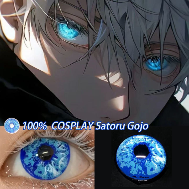 1pair Satoru Gojo Cosplay Blue Color Contact Lenses Jujutsu Kaisen ...