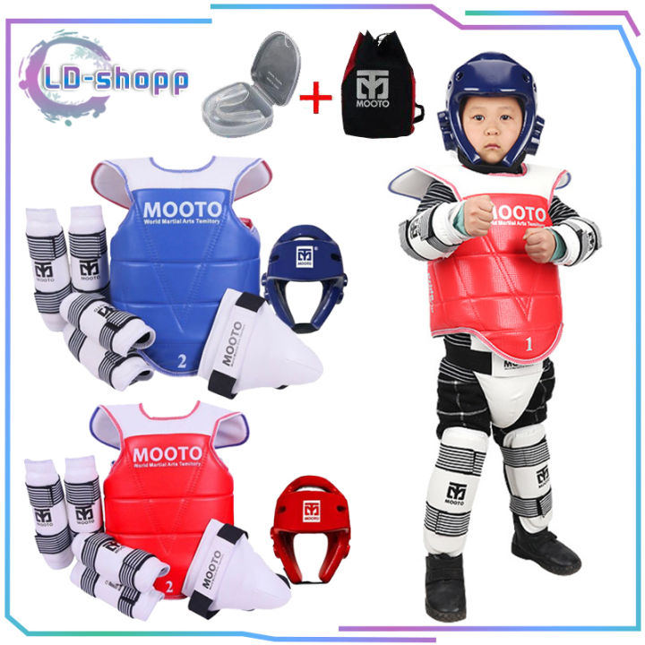 Full Set Taekwondo Body Protector Taekwondo Helm Guard Taekwondo ...