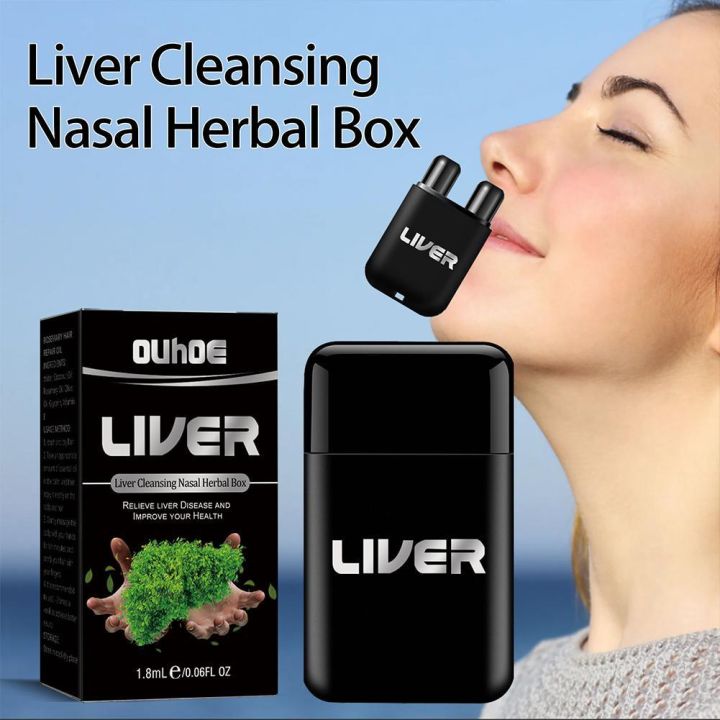 2pcs Vegan Liver Cleaning Nasal Herbal Box Improve Breathing Treatment Rhinitis Lung Clean ...