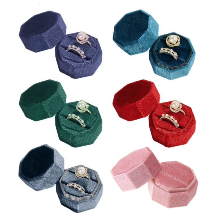 Rings Box Organizer Double Rings Box Box Wedding Rings Box Couple Rings ...