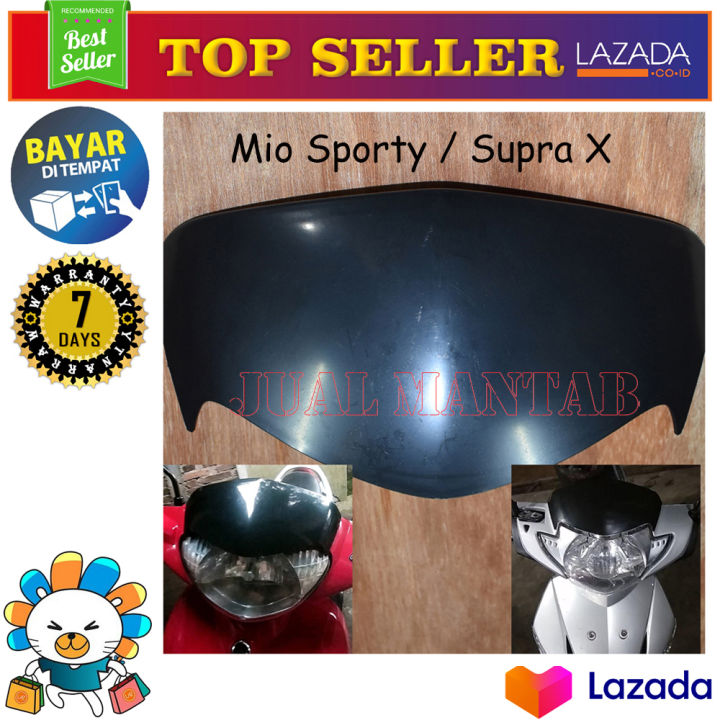 Visor Mio Sporty / Supra X Windshield Kaca Visor Variasi Aksesoris ...