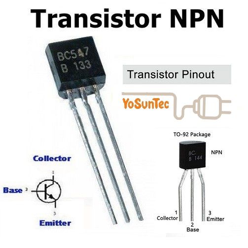 Transistor NPN BC547 BC 547 BC557 BC 557 General Purpose Transistor Arduino | Lazada Indonesia