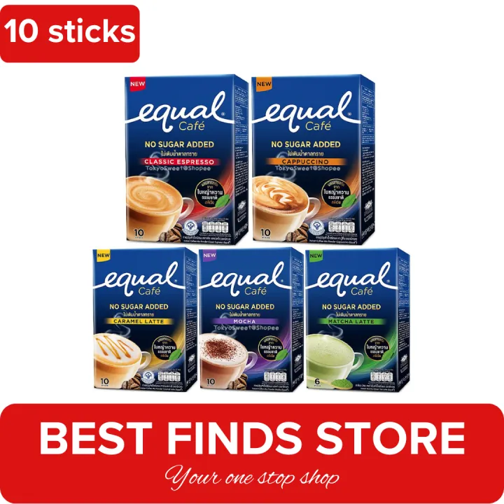 Equal Cafe No Sugar Added 10 Sticks | Americano, Classic Espresso ...