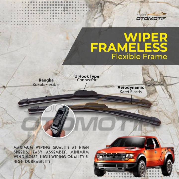 WIPER FORD RAPTOR F150 2010-2014 FRAMELESS ECO FL 1 SET | Lazada Indonesia