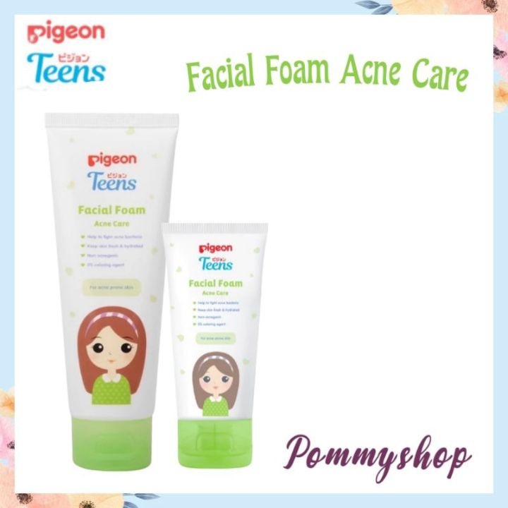 Pigeon Teens Facial Foam Acne Care 40g & 100g / Pembersih Wajah ...