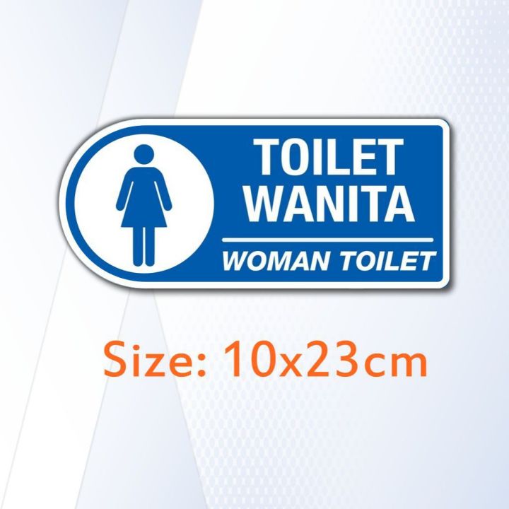 Signage Rambu Toilet Wanita Woman Toilet Sign PVC Tebal 5mm | Lazada ...