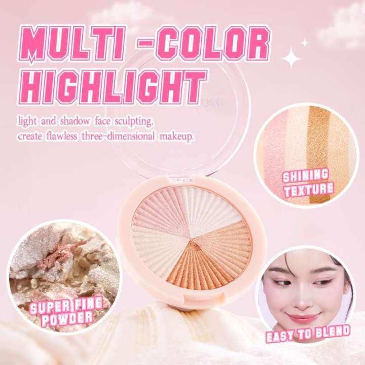NEW!!!! SANIYE [ BPOM ] 5 Warna Glitter Highlighter Wajah Highlight ...