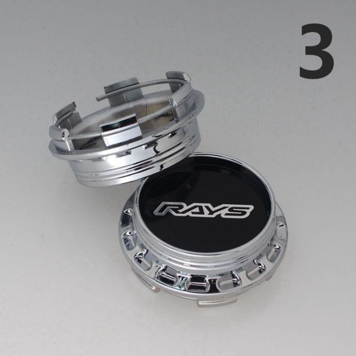 4pcs rays center caps for rims 67mm OD/62mm ID volk racing wheel hub ...
