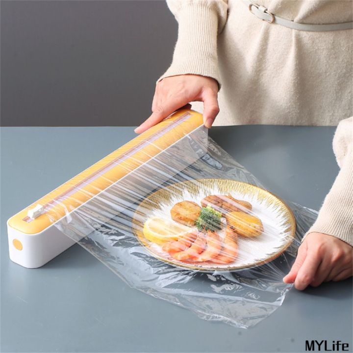 MyLife Store Kitchen Cling Wrap Cutting Box Catering Film With Sliding ...