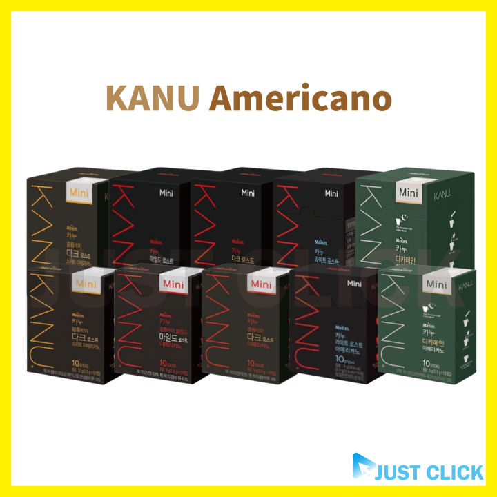 Maxim KANU Roast Americano Coffee mix Mini 10T 30T [Mild / Dark / Decaf ...