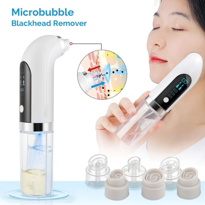 Microbubble Blackhead Remover Water Cycle Vacuum Suction Deep Pore ...