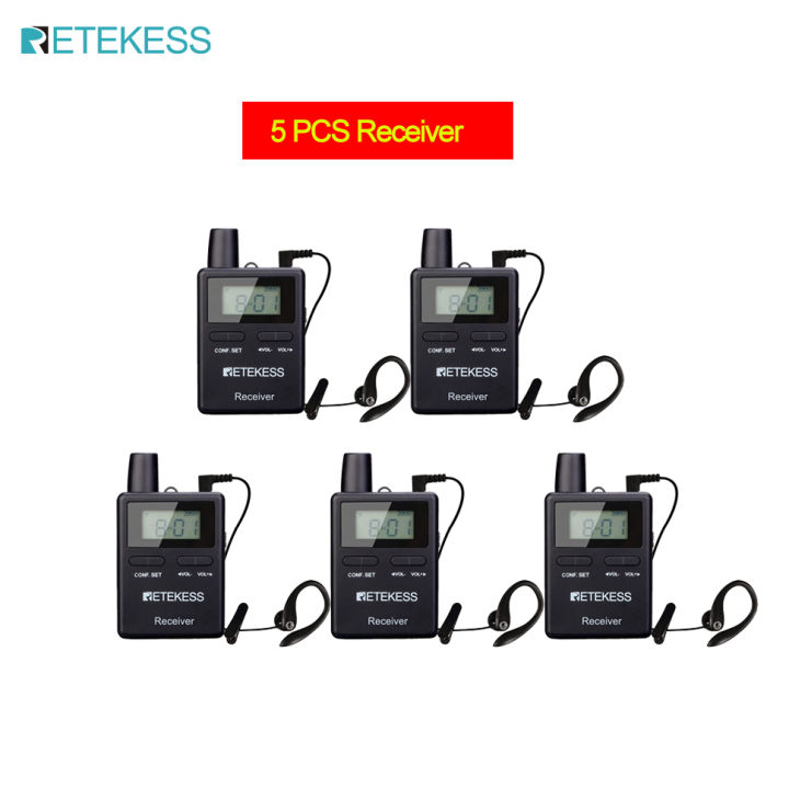 Retekess TT109 Tour Guide Receiver พร้อมหูฟัง Wireless Church ...