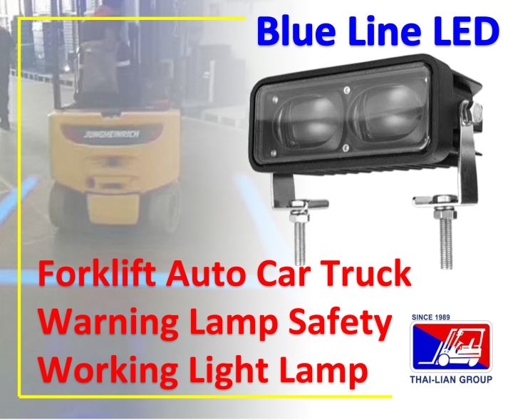 Blue led warning signal lamp forklift truck work spot safety light car ...